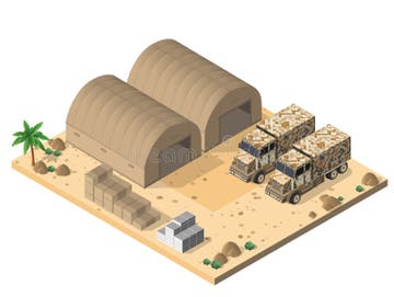 Military Base Camp Isometric Stock Illustrations – 47 Military Base ...