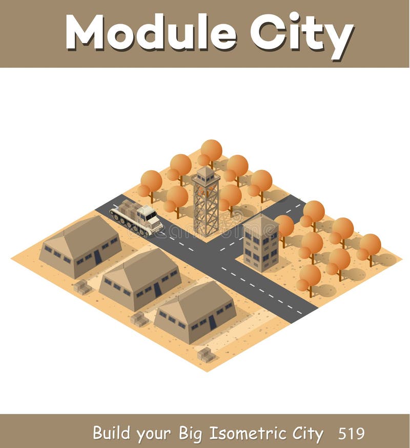 Module Base Camp Object Element for Building Design Army Armed Stock ... Module Base Camp Object Element for Building Design Army Armed Stock ...
