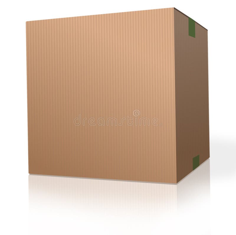 Module De Blanc De Boîte En Carton Illustration Stock - Illustration du ...