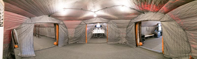 Module Pneumo Frame Mobile Command Post Stock Image - Image of field ...