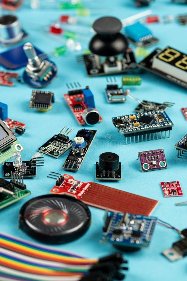 Modules of the Electronic Designer for Training Stock Image - Image of ...