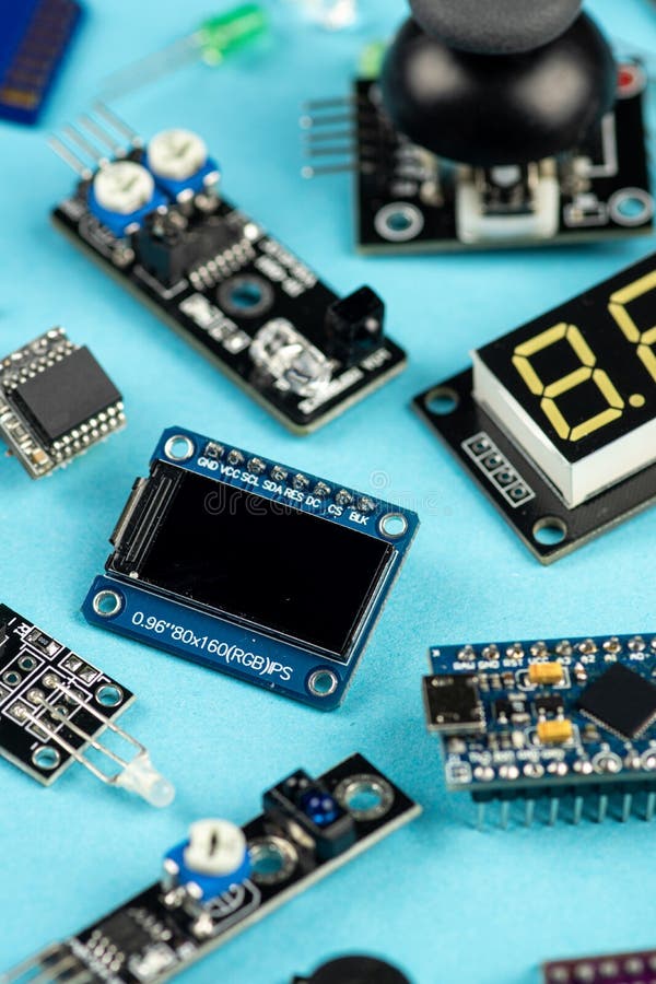 Modules of the Electronic Designer for Training Stock Image - Image of ...