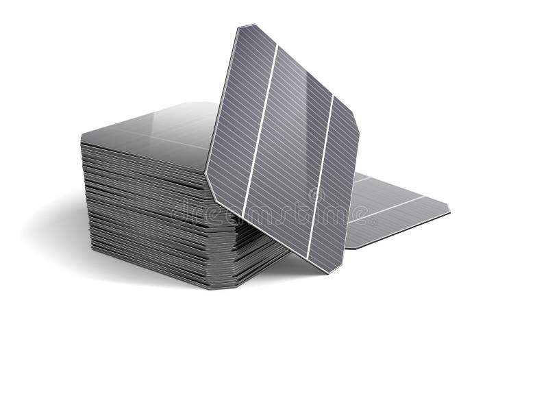 Modules for the Solar Panel Stock Illustration - Illustration of ...