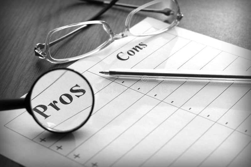 Modulo in Bianco Per I Pro - E - Contro Immagine Stock - Immagine di ...