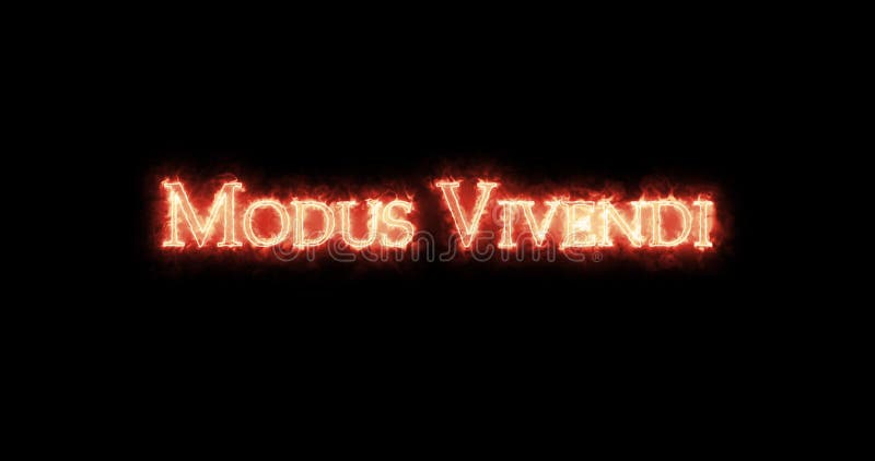 Modus Vivendi Written with Fire Stock Video - Video of warm, hell: 310685705