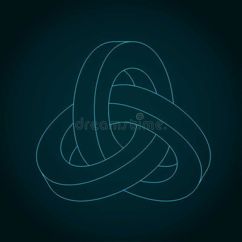 Moebius knot symbol stock vector. Illustration of twisted - 246437053