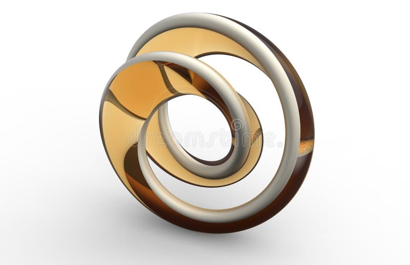 Moebius strip shape object stock illustration. Illustration of ...