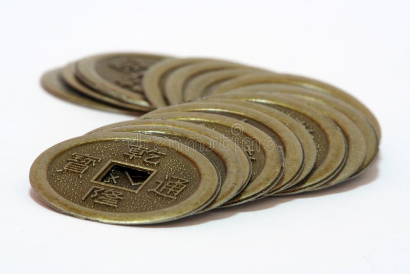 Moeda antiga chinesa imagem de stock. Imagem de sorte - 4310489