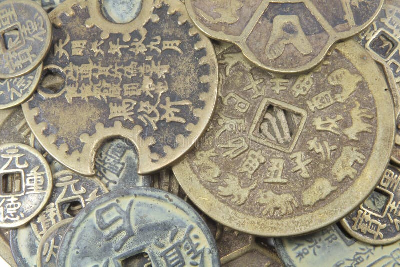 Moeda chinesa imagem de stock. Imagem de curso, economia - 5868973