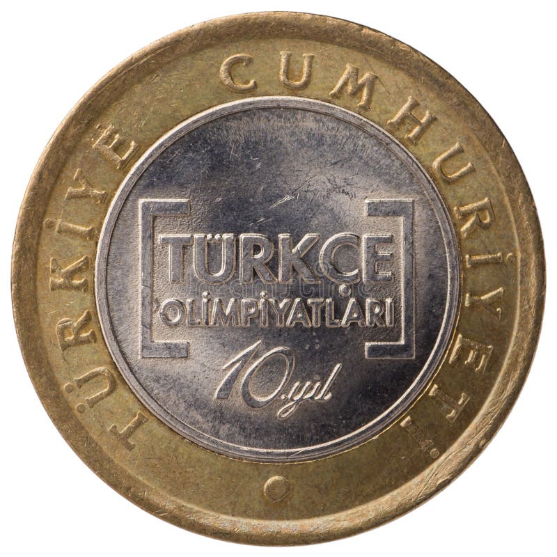 1 Moeda Da Lira Turca, 2012, Cara Foto de Stock - Imagem de moeda ...