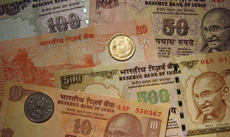 Moeda indiana imagem de stock. Imagem de dinheiro, nota - 26935299