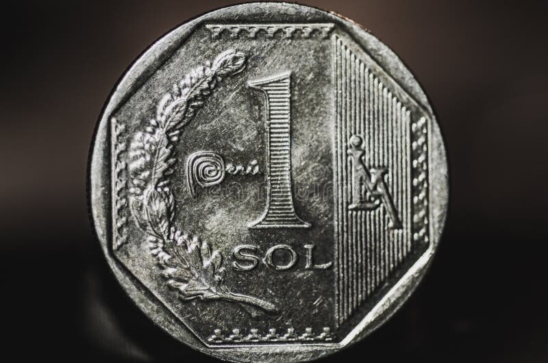 1 Moeda Peruana Do Solenoide Do Nuevo Imagem de Stock - Imagem de ...