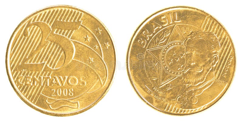 Moeda Real Brasileira De 25 Centavos Imagem de Stock - Imagem de real ... Moeda Real Brasileira De 25 Centavos Imagem de Stock - Imagem de real ...