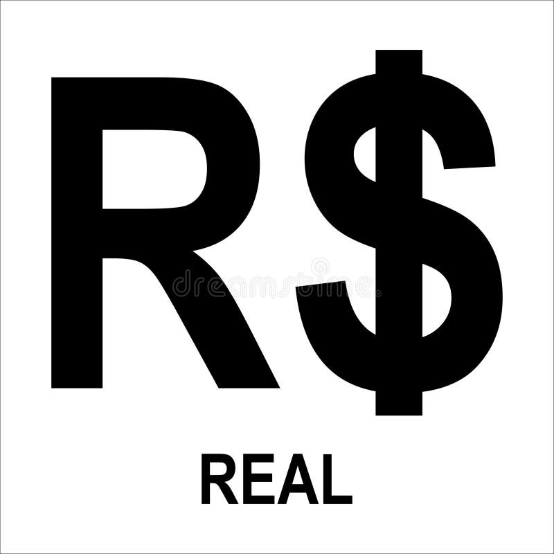 Moeda real brasileira ilustração do vetor. Ilustração de negociar ...