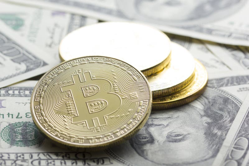 Moedas De Ouro De Bitmoeda Conceito De Criptomoeda Fundo De Moeda ...