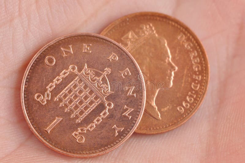 Seis moedas do inglês £1 foto de stock. Imagem de extrangeiro - 17595580