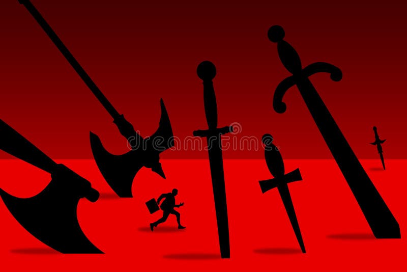 Moeilijke situatie stock illustratie. Illustration of crisis - 70965648