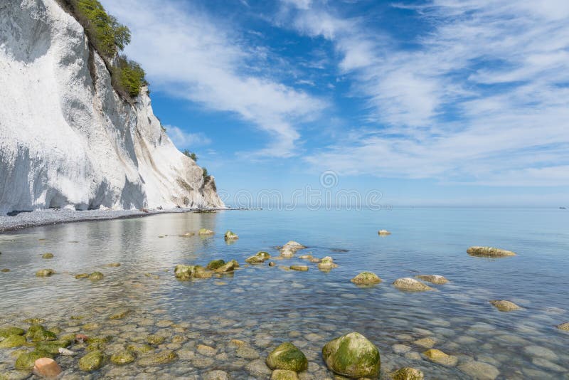 Moens klint chalk cliffs stock photo. Image of steep - 116029242