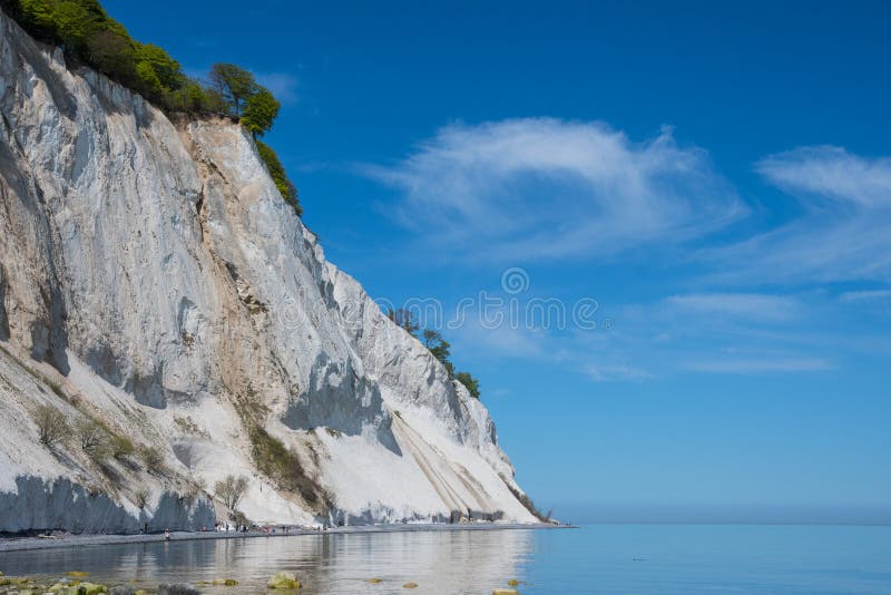 Moens Klint Chalk Cliffs in Denmark Stock Photo - Image of ocean, rock ...