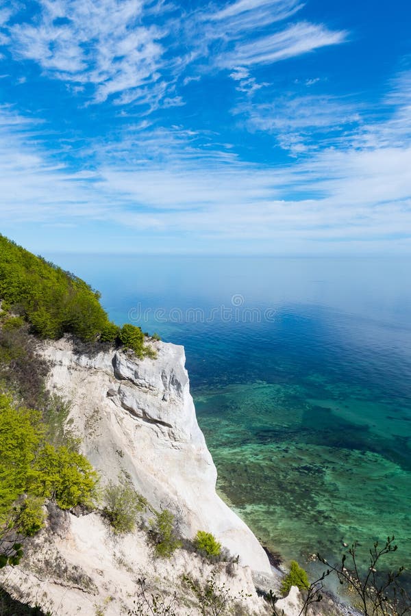 Moens Klint Chalk Cliffs in Denmark Stock Photo - Image of island ...