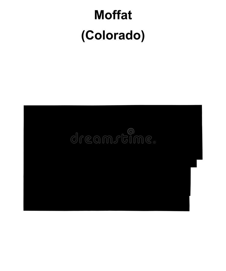 Moffat outline map stock vector. Illustration of vector - 357887196