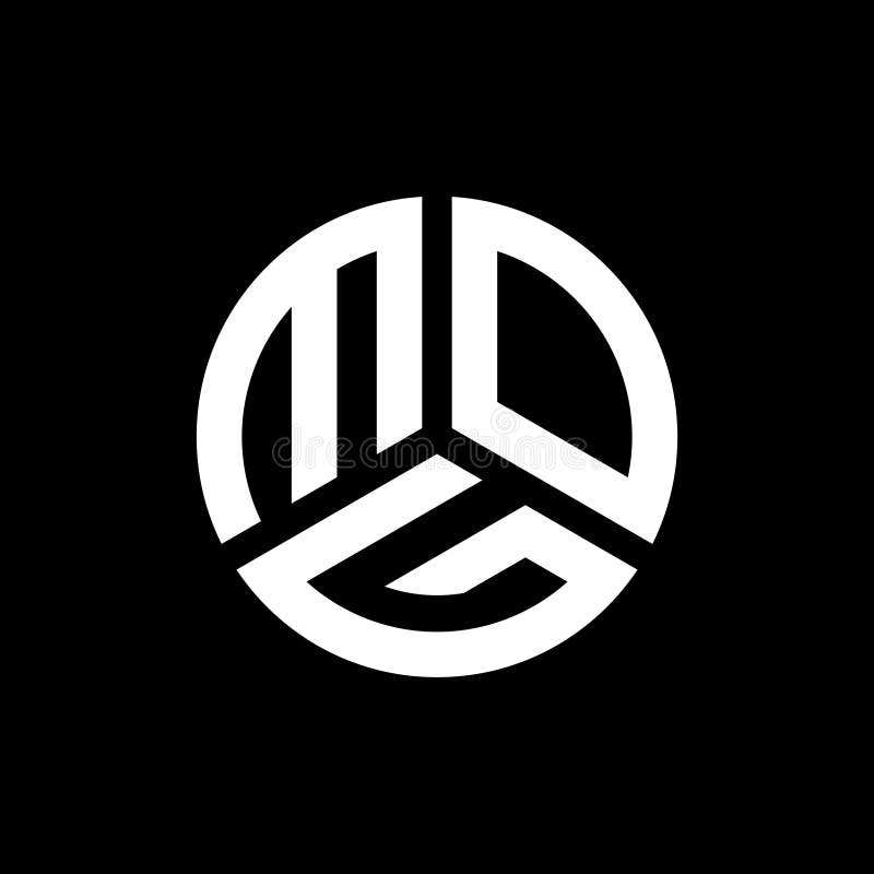 MOG Letter Logo Design on Black Background. MOG Creative Initials ...