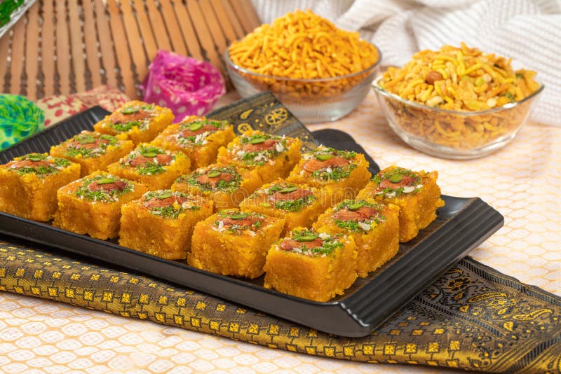 Mogar Dal Chakki stock photo. Image of almond, mithai - 197322032