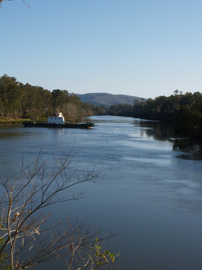 The Moggill Ferry stock photo. Image of ferry, trees, transport - 9935056