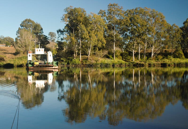 Moggill Ferry stock photo. Image of boat, moggill, towboat - 5550610