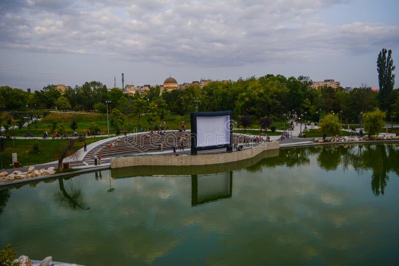 Moghioros-Park stockbild. Bild von wolke, reserven, baum - 98916625