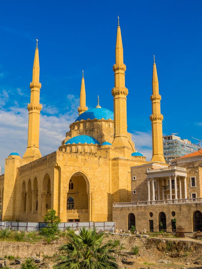 Mohammad Al-Amin Mosque in Beirut, Lebanon Stock Image - Image of ...