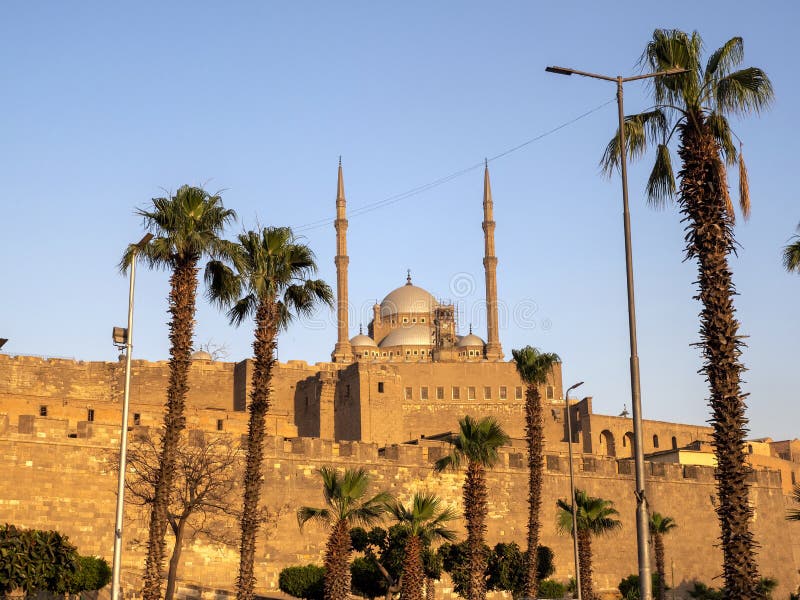 The Mohammed Ali Mosque is a Landmark of the City of Cairo, Egypt Stock ...