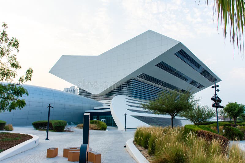 Mohammed Bin Rashid Library Building in Dubai City. Editorial ...