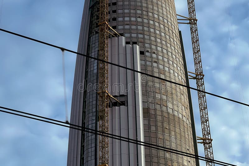 Mohammed VI Tower Under Construction in Rabat Editorial Photography ...