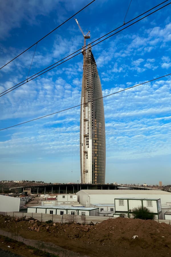 Mohammed VI Tower Under Construction in Rabat Editorial Stock Image ...