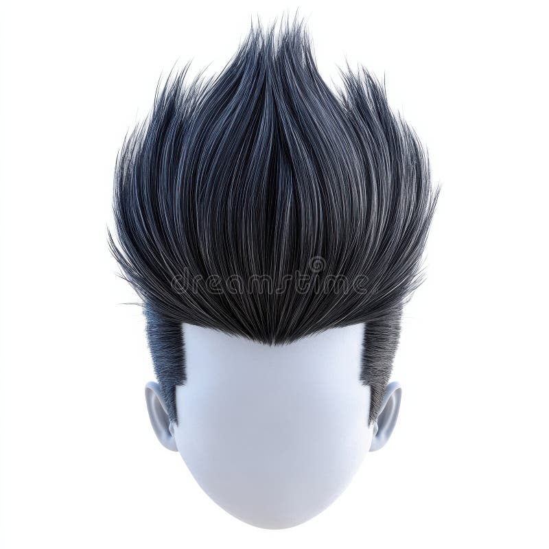 Mohawk Hairstyle Mockup with Defined Features for Creative Projects ...