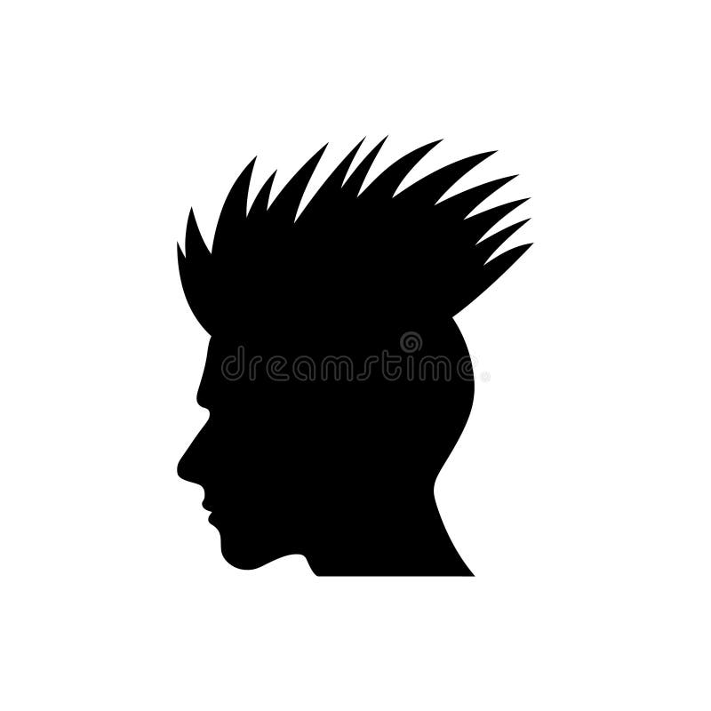 Mohawk icon stock vector. Illustration of hair, trendy - 301222452