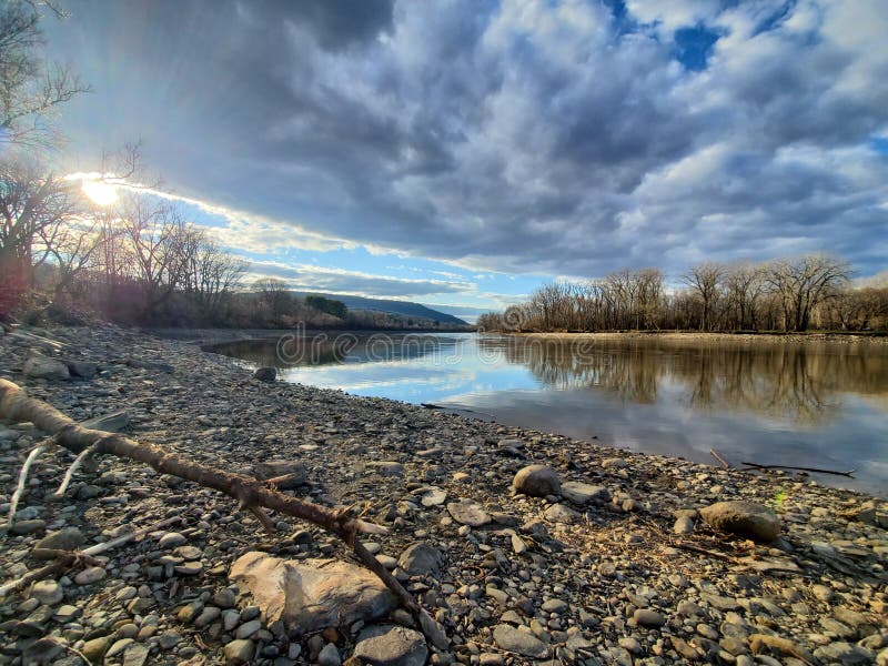 Mohawk River Boat Launch stock image. Image of sunset - 191996227