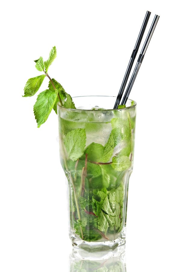 Energy Mohito with Mint, Lime and Raspberry Stock Image - Image of lime ...