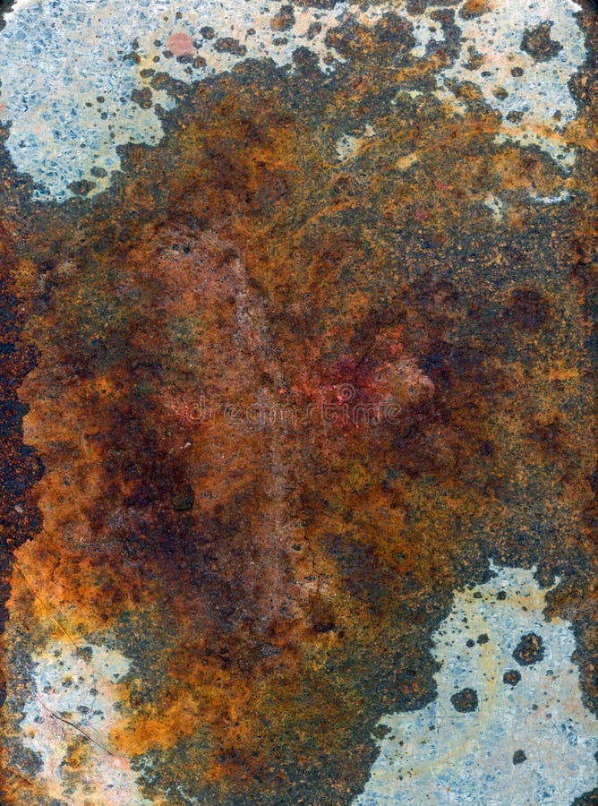 El Moho En Las Superficies De Metal Causadas Por Una Reacción Del Metal ...