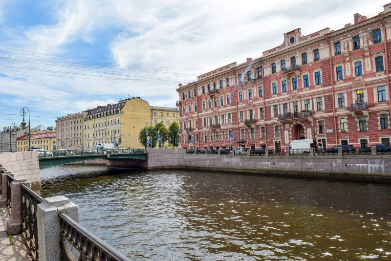 The Moika Embankment in St. Petersburg Editorial Photo - Image of ...