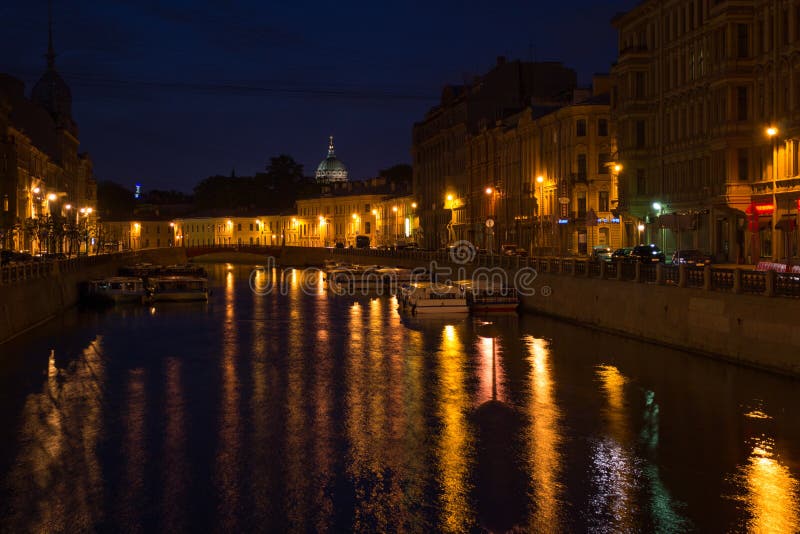 Moika River in Saint-Petersburg, Russia Editorial Photography - Image ...