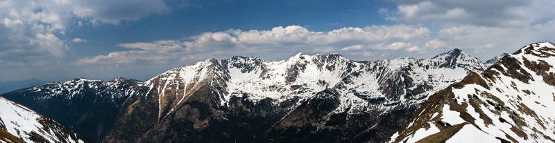 Mointain spring panorama stock image. Image of mountain - 25432817