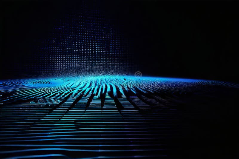 Moir Pattern Countdown Interference Pattern Creating a Dynamic C Stock Illustration ...