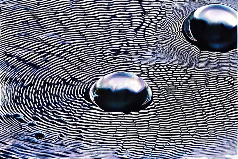 Moir Patterns Creating Moir Patterns by Overlaying Images of Wat Stock Illustration ...