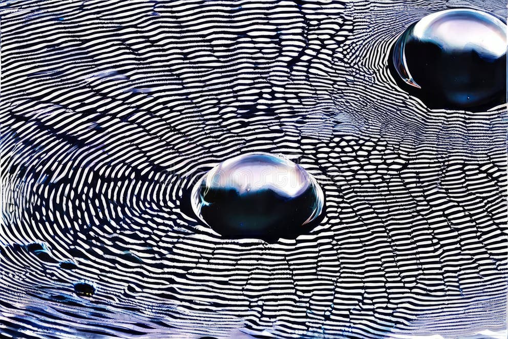 Moir Patterns Creating Moir Patterns by Overlaying Images of Wat Stock Illustration ...