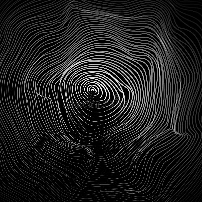 Moire Abstract Texture Vector. Moire Waves. Vector Warped Lines ...