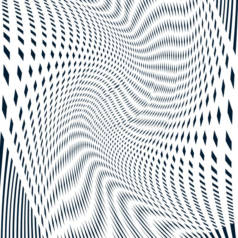 Moire Pattern, Op Art Background. Hypnotic Backdrop with Stock ...