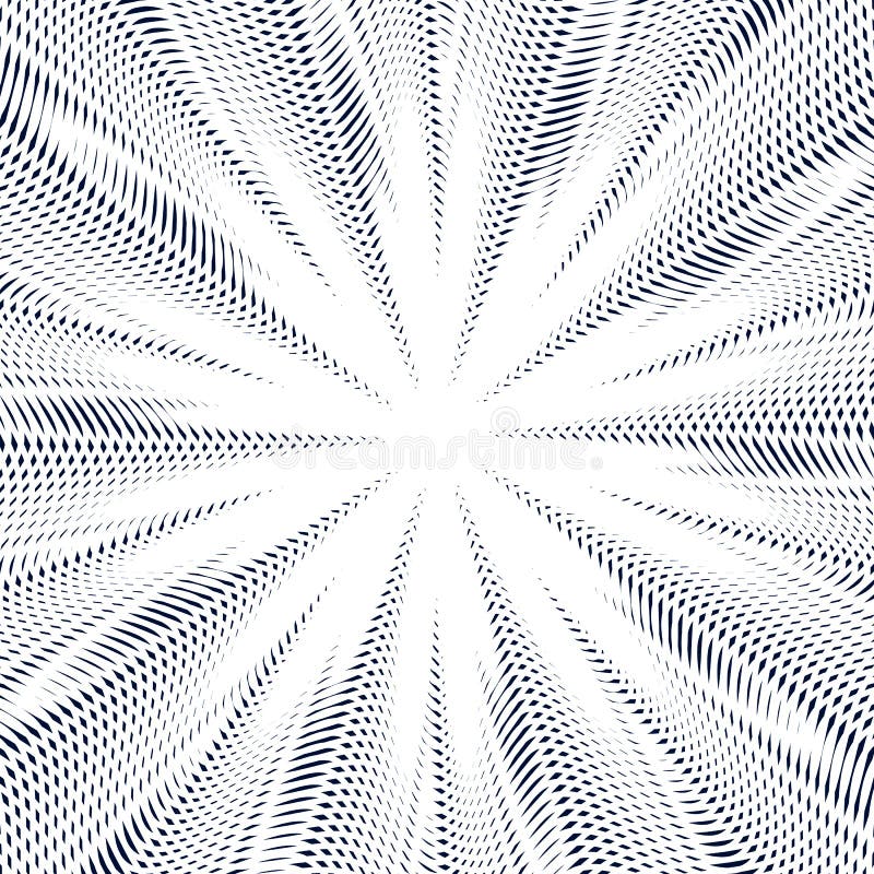 Moire Pattern, Vector Monochrome Background with Trance Effect. Stock ...