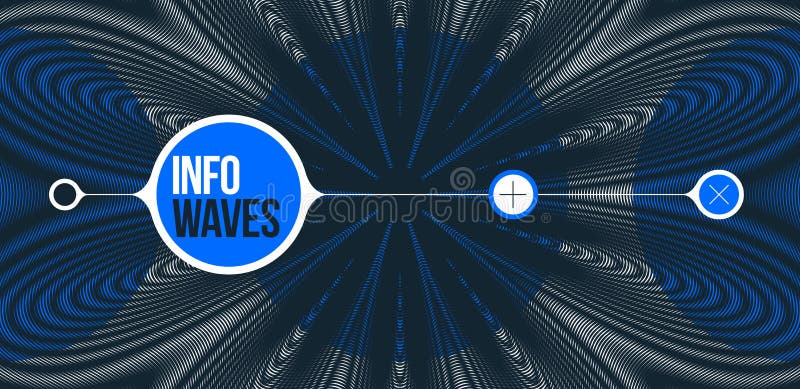 Moire Wave Vector Abstract Background, Linear Contrast Virtual Digital ...